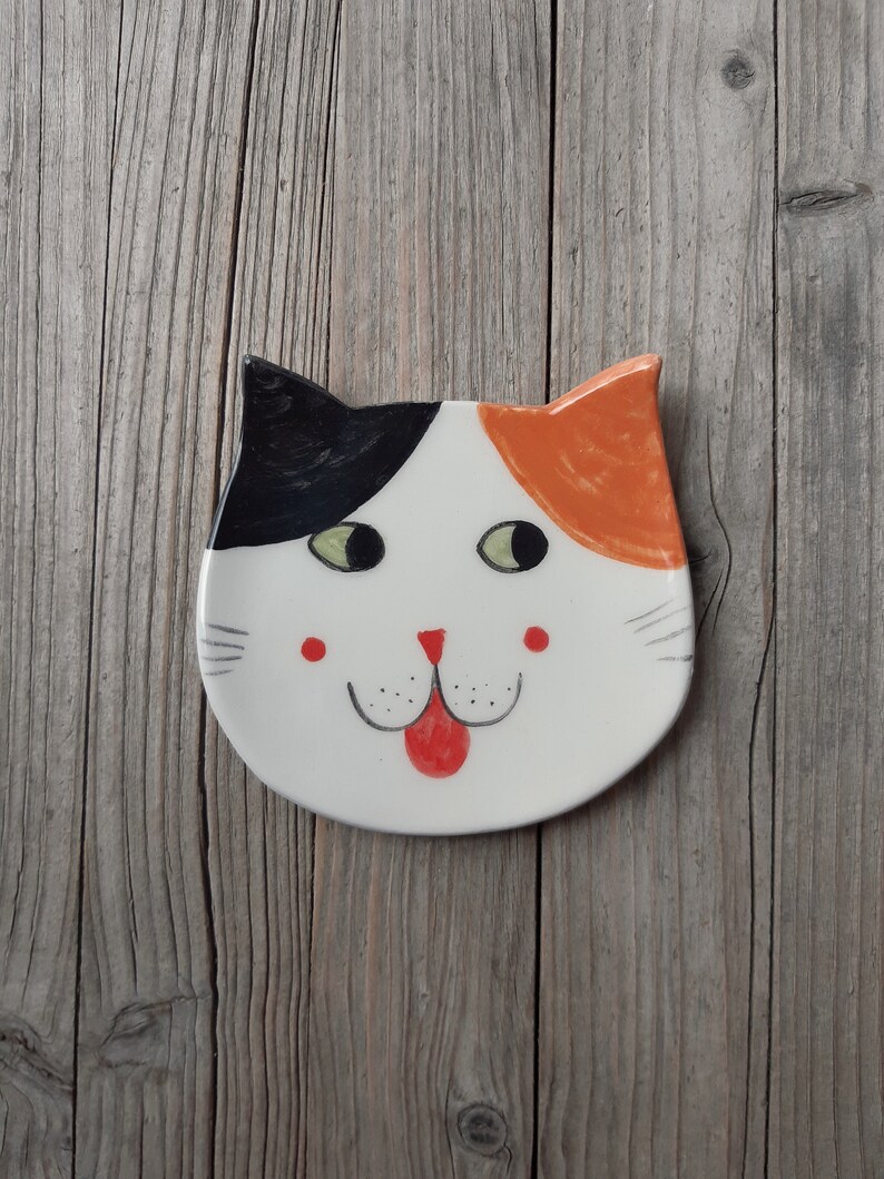 Handmade Pottery Calico Cat Spoon Rest Calico Cat Spoon - Etsy