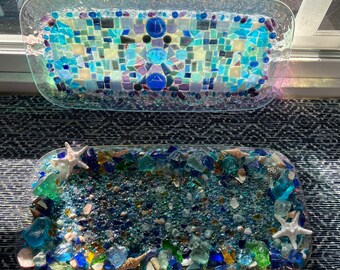 Glass Mosaic Platter - Etsy