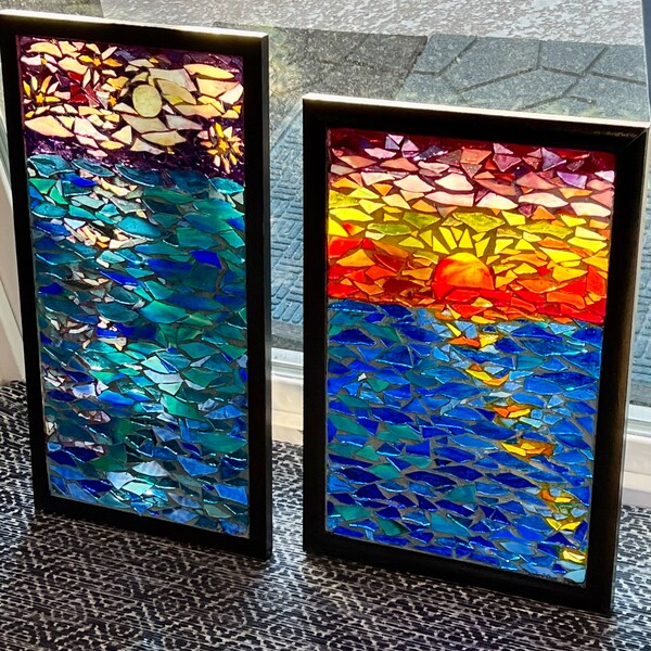 Beach Stained Glass - Buy Online - Etsy