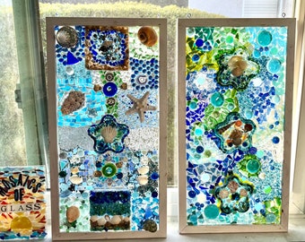Beach Stained Glass - Etsy