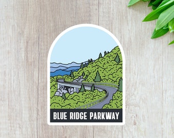Blue Ridge Mountains Vinal Decal: Laptop Sticker | Etsy