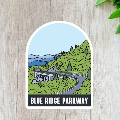Blue Ridge Parkway Location Sticker National Park Sticker - Etsy