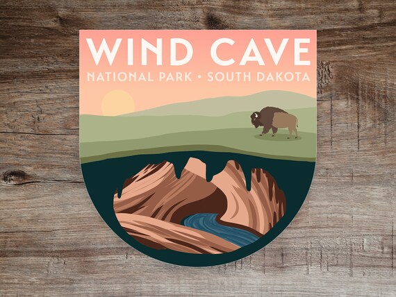 Wind Cave National Park Sticker: US National Park Decal - Etsy