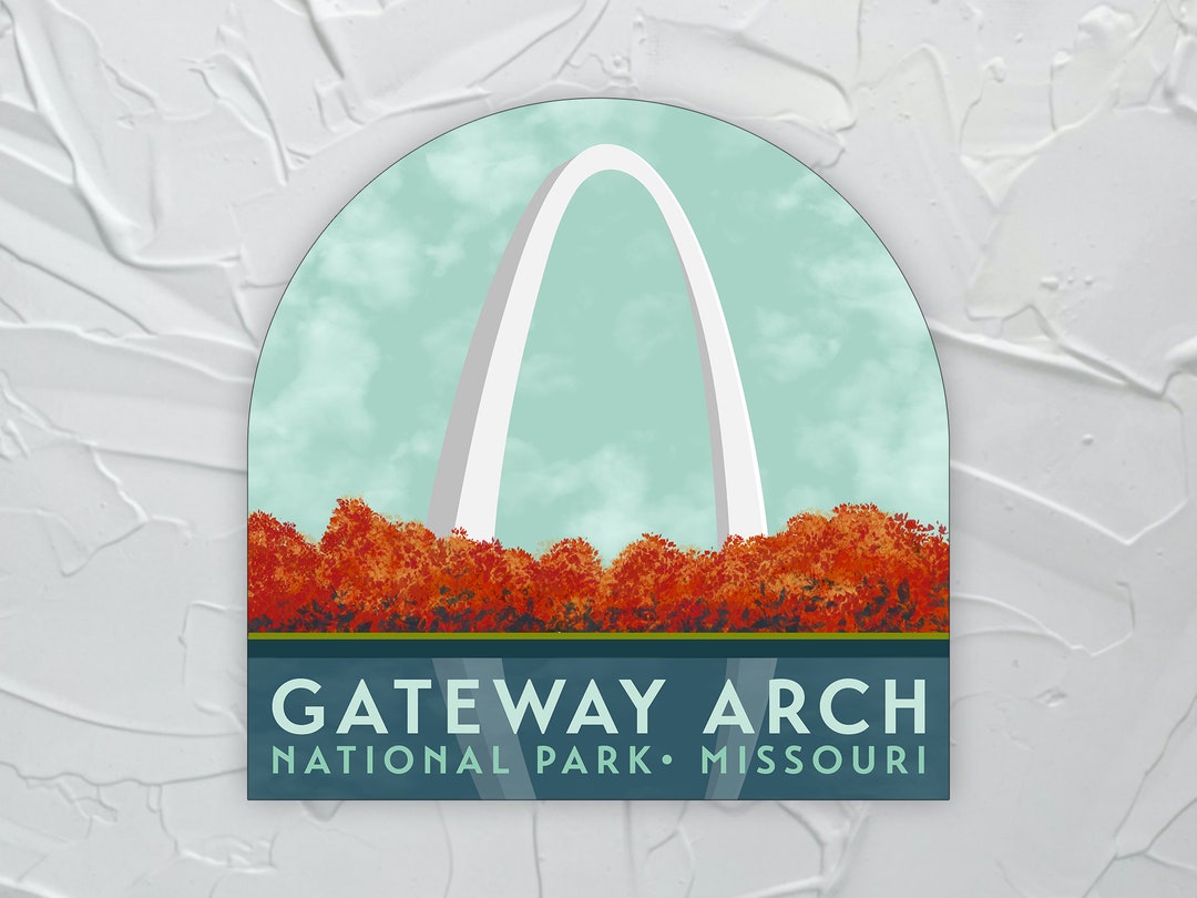 Gateway Arch National Park Magnet | Missouri Weatherproof National Park ...
