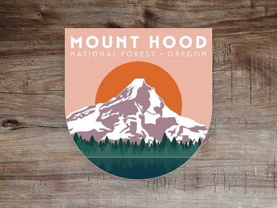 Mount Hood National Forest Sticker: PNW Decal - Etsy