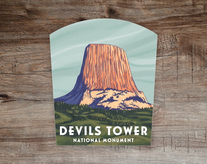Devils Tower National Monument Sticker National Park Sticker Multiple ...