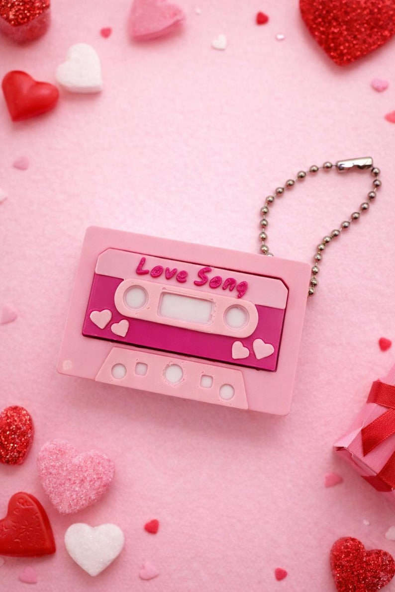 Valentine Cassette Fidget Clicker | Sensory Keychain - Etsy