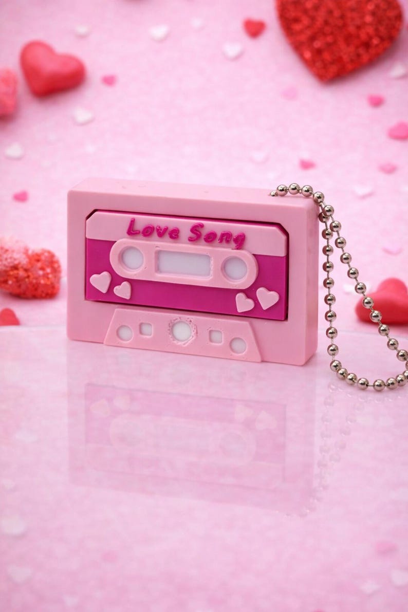 Valentine Cassette Fidget Clicker | Sensory Keychain - Etsy