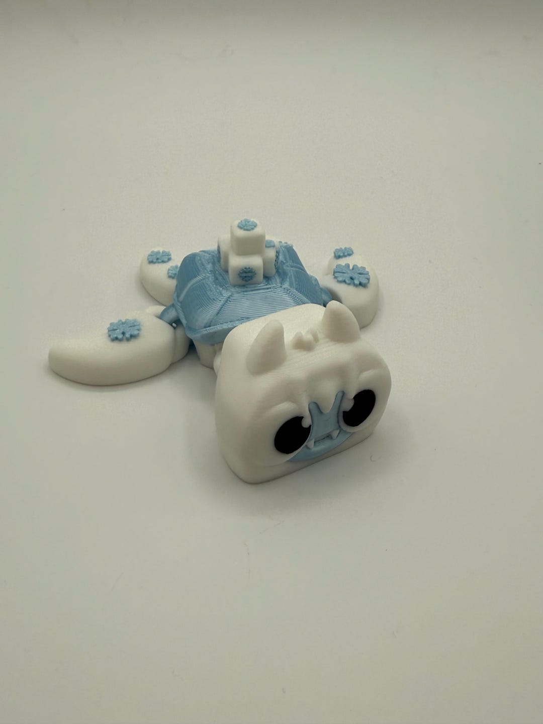 Yeti Turtle Figure | Cute Desk Buddy | 3D Printed Articulated Turtle ...
