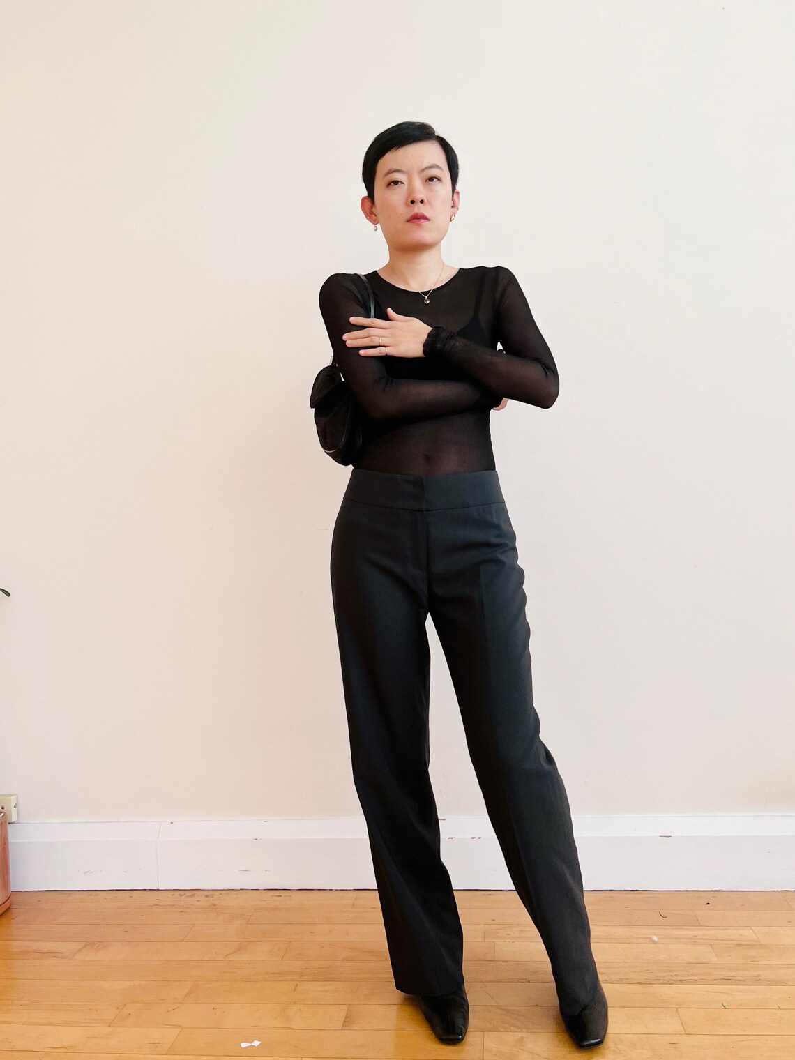Vintage Bergdorf Goodman Straight Leg Dark Grey Wool Pants W28 - Etsy
