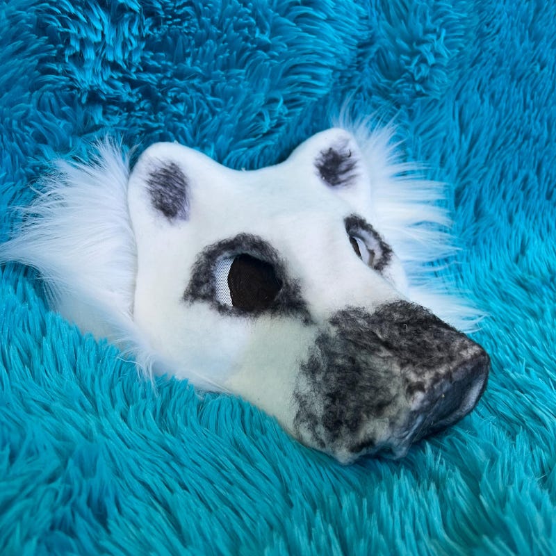 Arctic Fox Therian Mask - Etsy