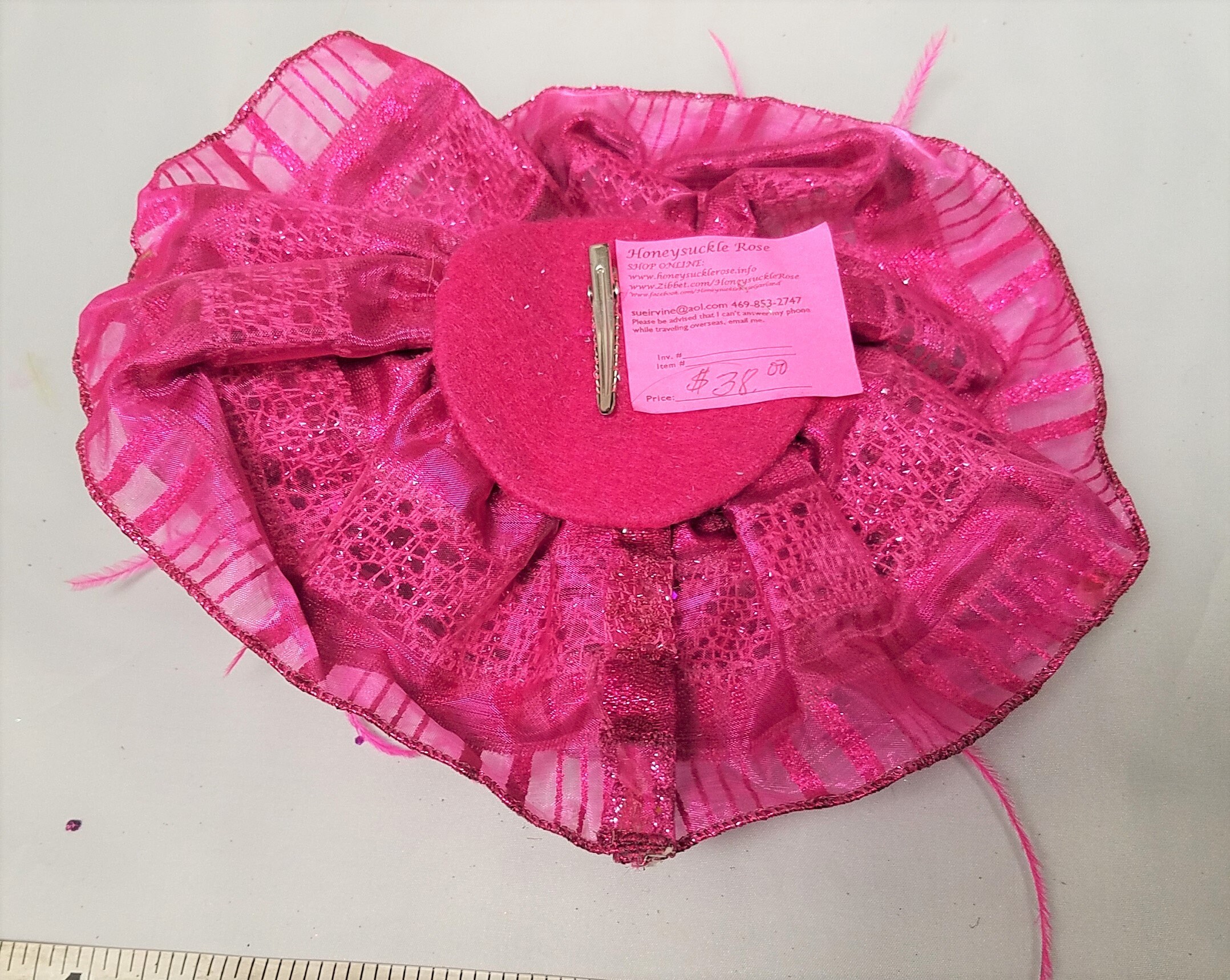 Hot Pink Hat-ladies Hat-small Fascinator-ostrich Feather - Etsy