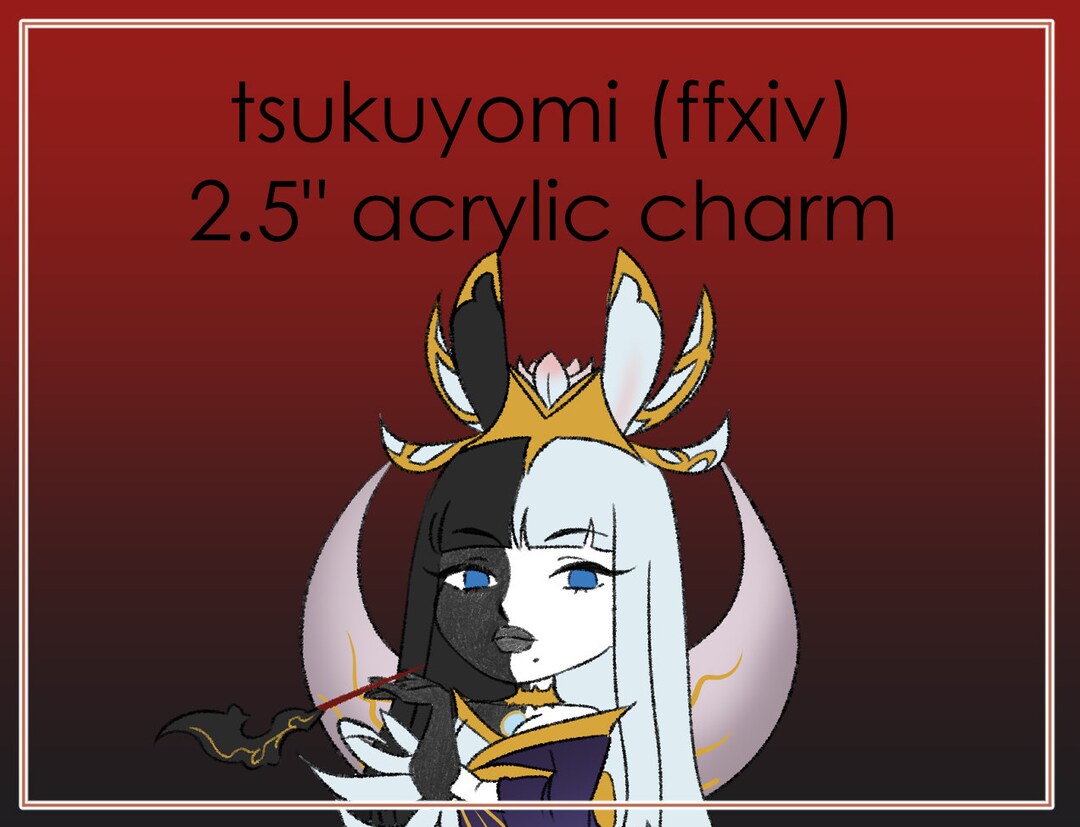 Tsukuyomi Ffxiv Acrylic Charm - Etsy