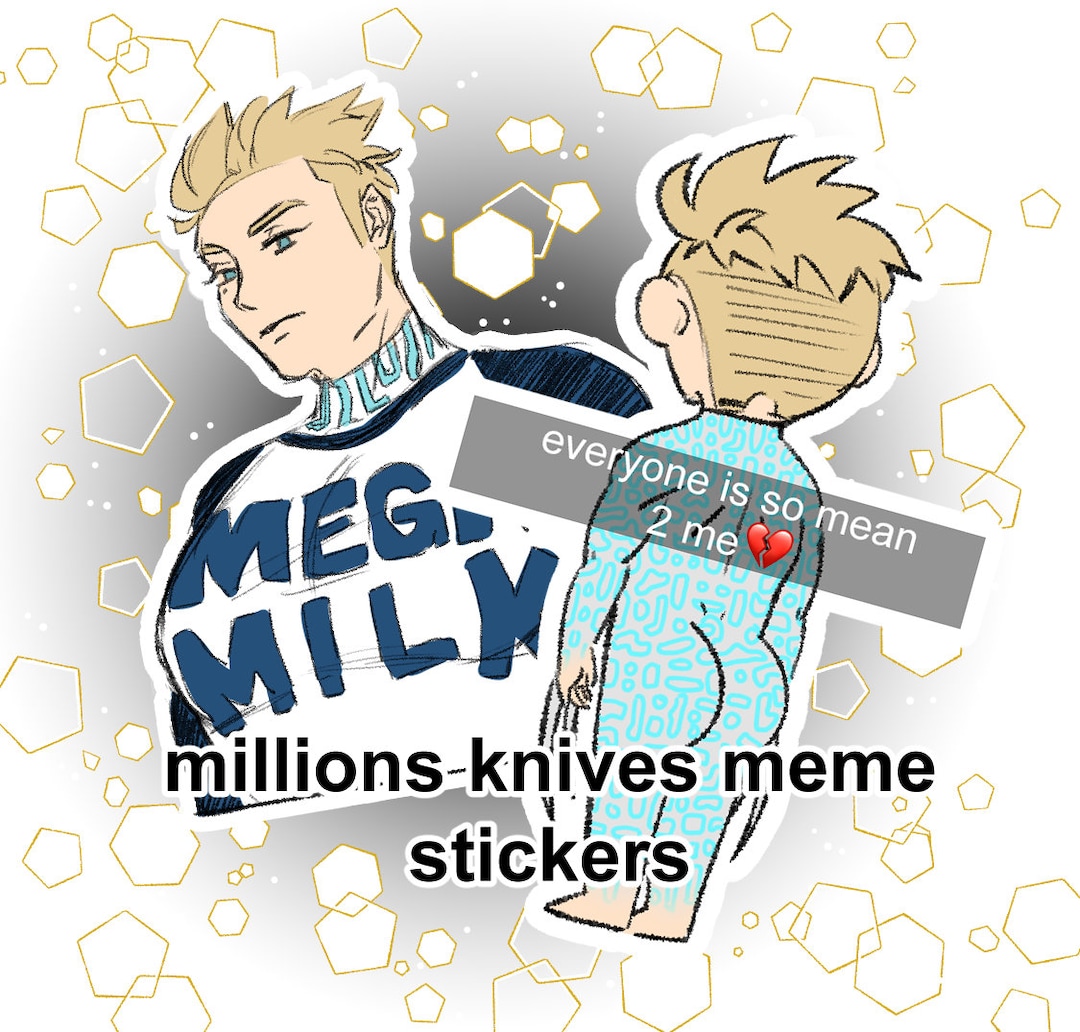 Millions Knives Meme Stickers - Etsy