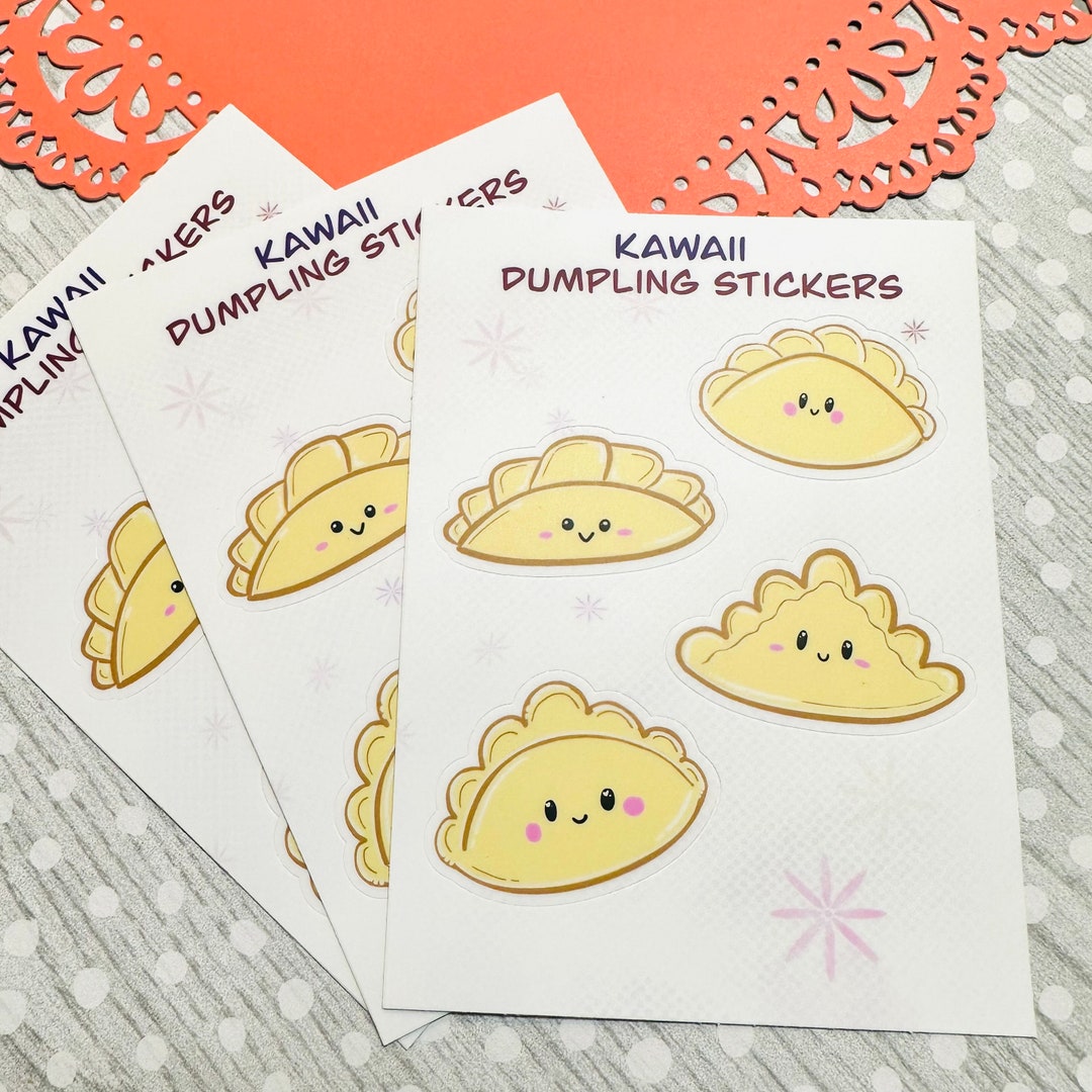 Kawaii Cute Potsticker Sticker Sheet - Etsy