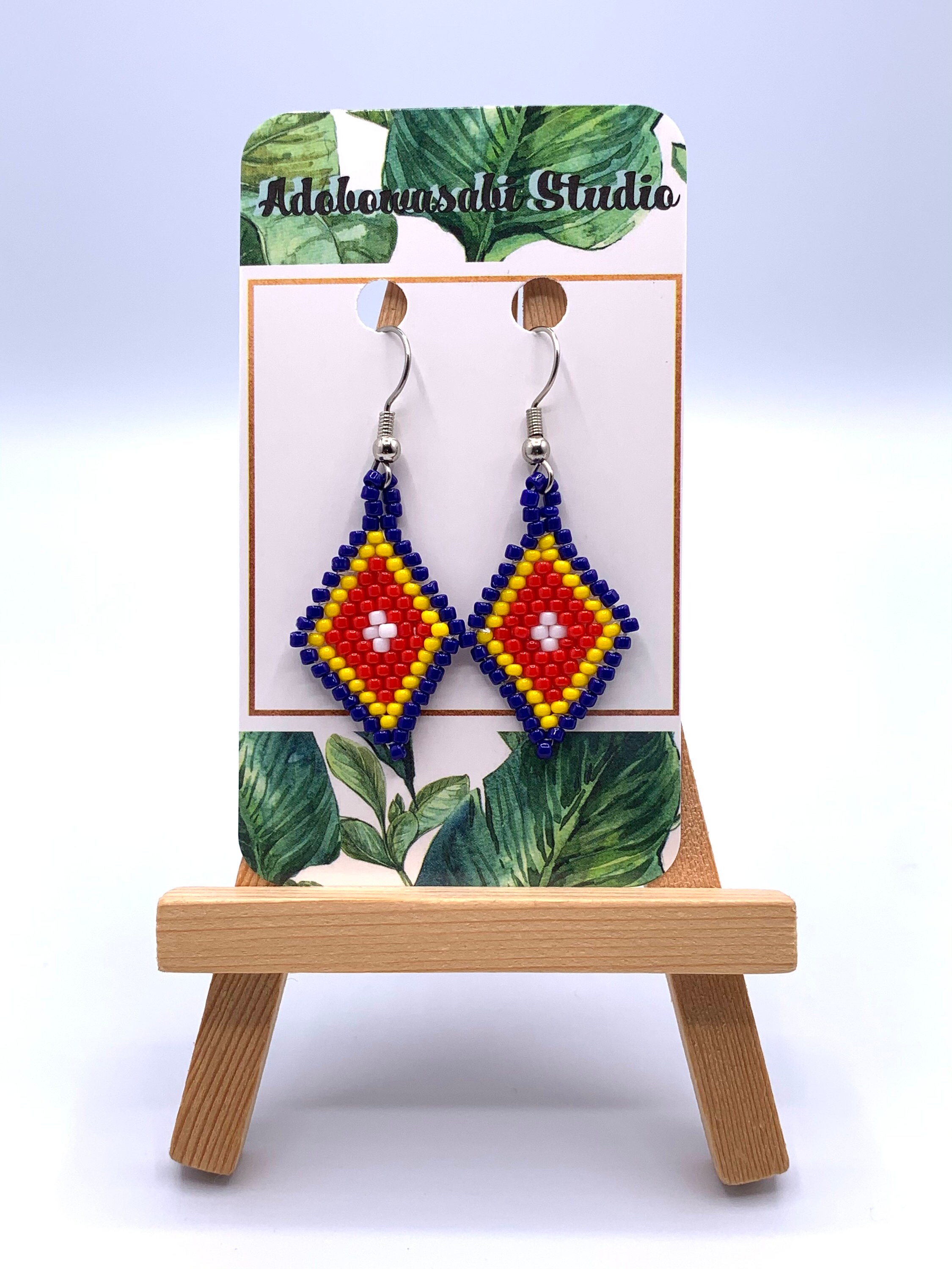 Filipino inspired Diamond Earrings | Etsy