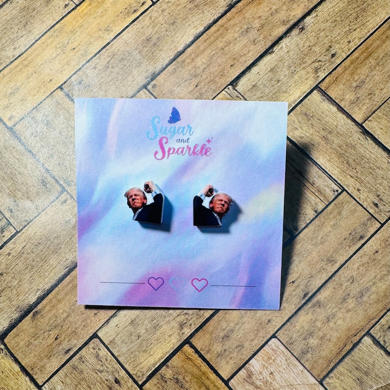 Trump 2024 Earring - Etsy