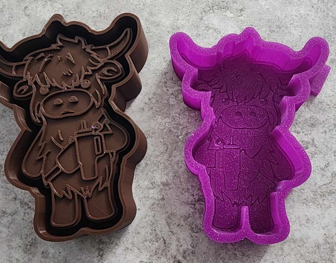 Boujee Highland Cow Mold - Etsy