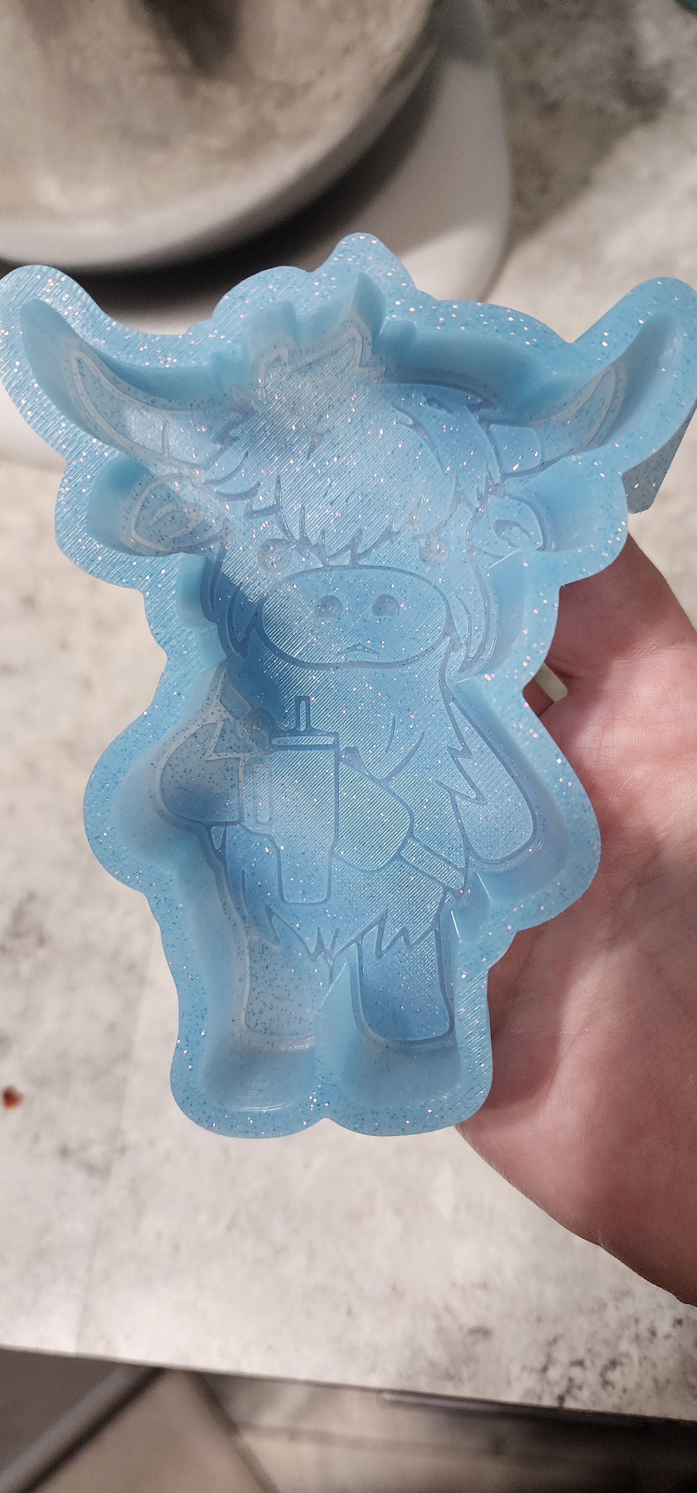 Boujee Highland Cow Mold - Etsy