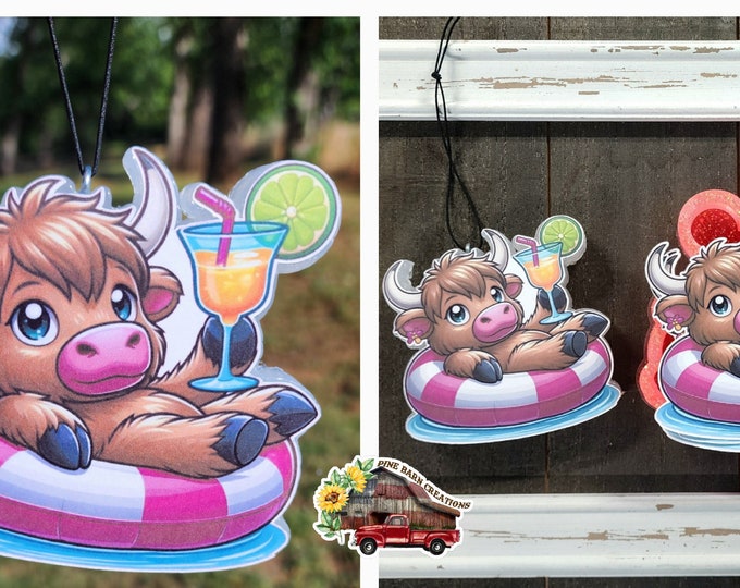 Floatie Highland Cow Freshie Mold With Cardstocks - Etsy