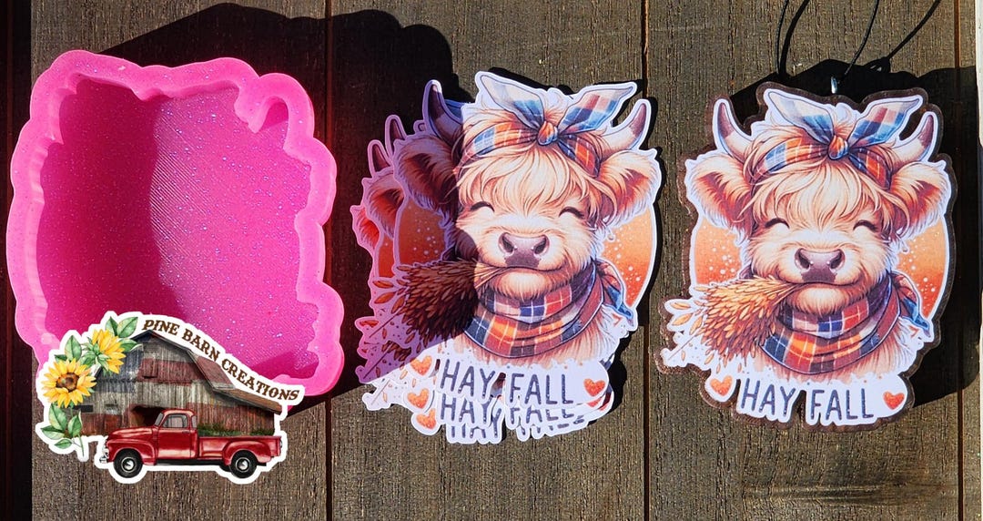 Hay Fall Cow Freshie Cardstock Mold - Etsy