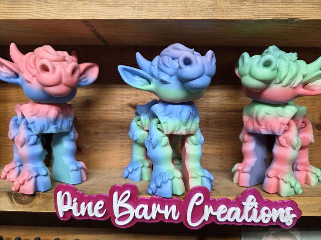 Sherbert Large 3dprinted Highland Cow - Etsy