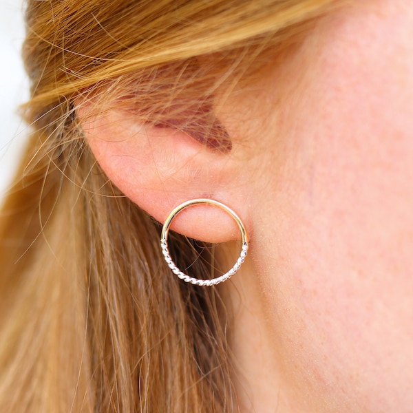 Open Circle Earrings - Etsy