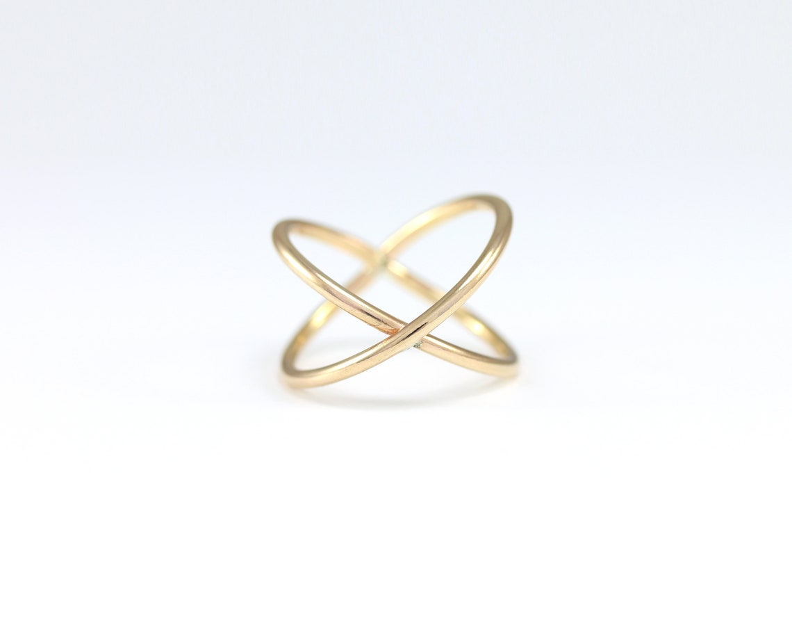 Criss Cross Ring X Ring Silver X Ring Sterling Silver X - Etsy