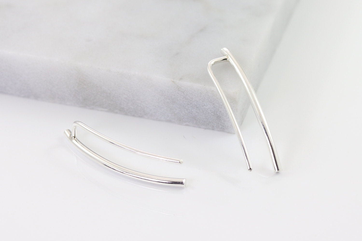 Ear Crawler Earrings Ear Climber Earrings Huggie Earrings | Etsy