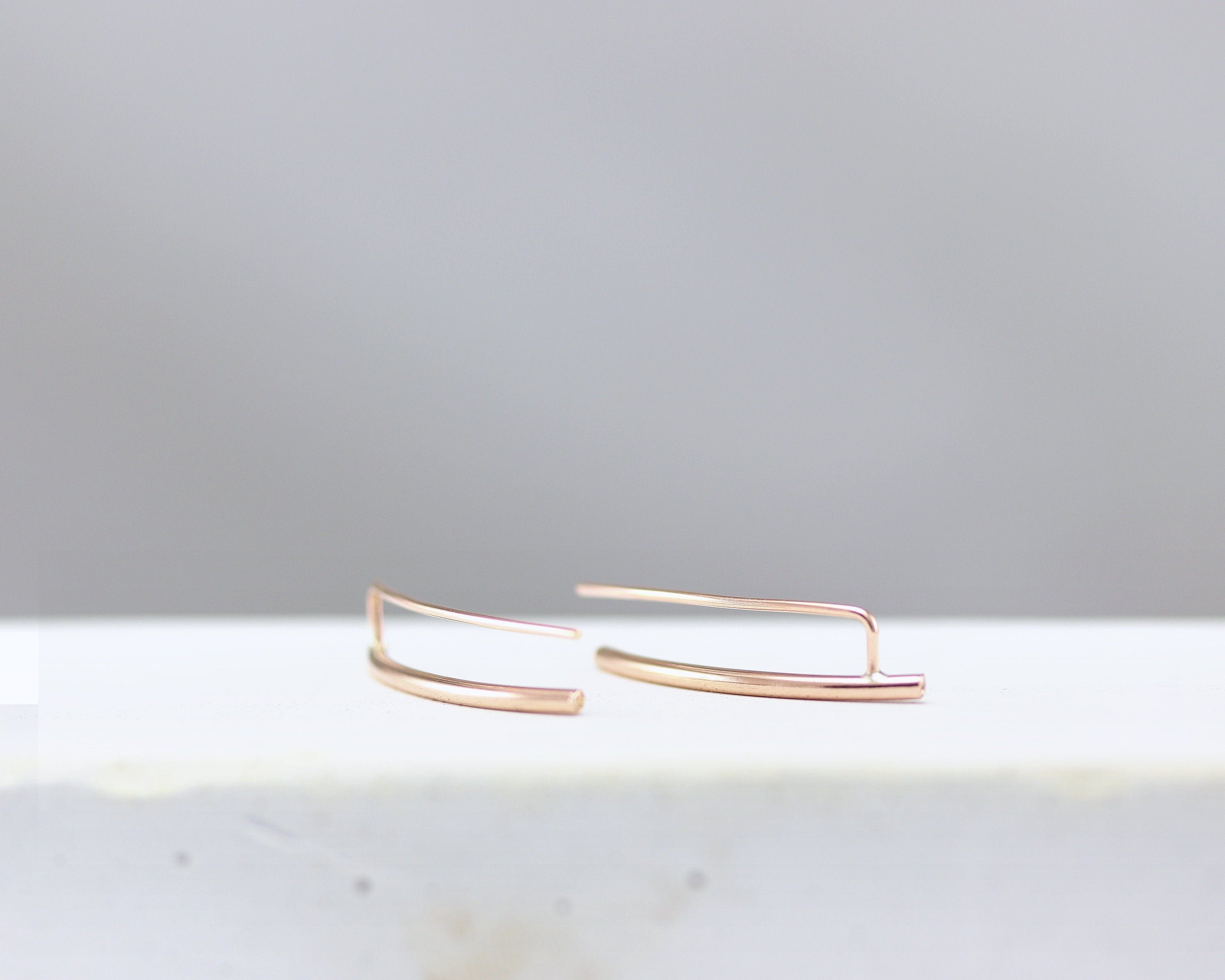 Ear Crawler Earrings Ear Climber Earrings Huggie Earrings | Etsy