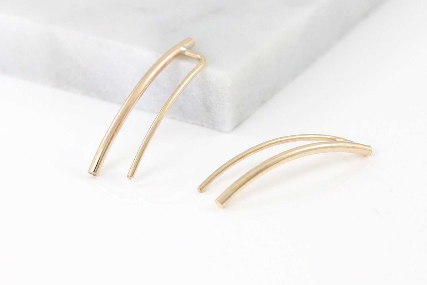 Ear Crawler Earrings Ear Climber Earrings Huggie Earrings | Etsy