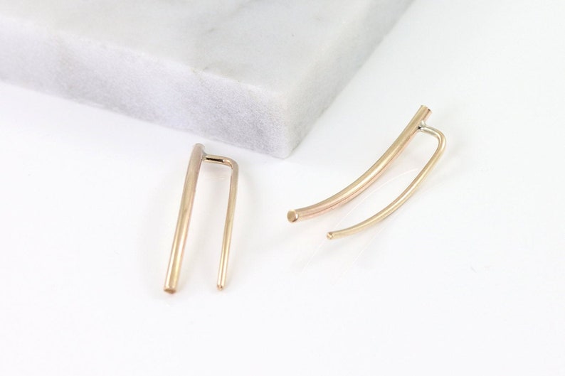 Ear Crawler Earrings Ear Climber Earrings Huggie Earrings | Etsy