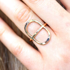 Sterling Silver Double Arch Ring - Sterling Silver Stacking Ring - Rose ...
