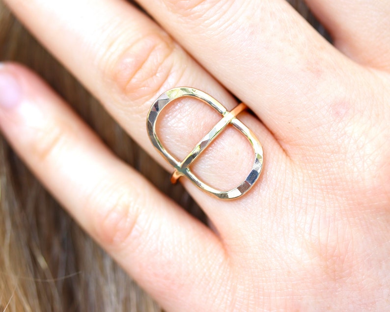 Sterling Silver Double Arch Ring Sterling Silver Stacking | Etsy