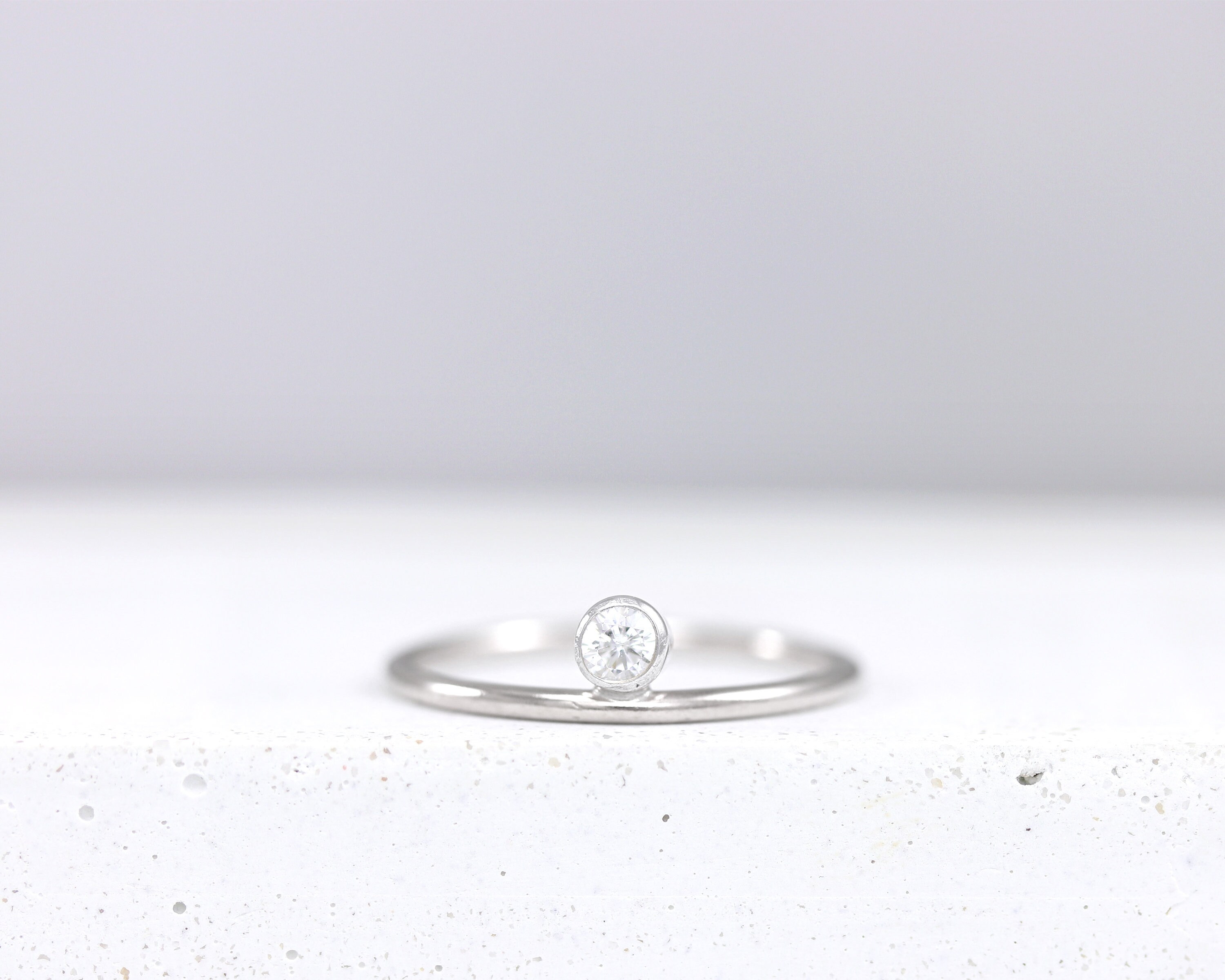 Dot Ring Stacking Ring CZ Stacking Ring 14K Gold Filled | Etsy