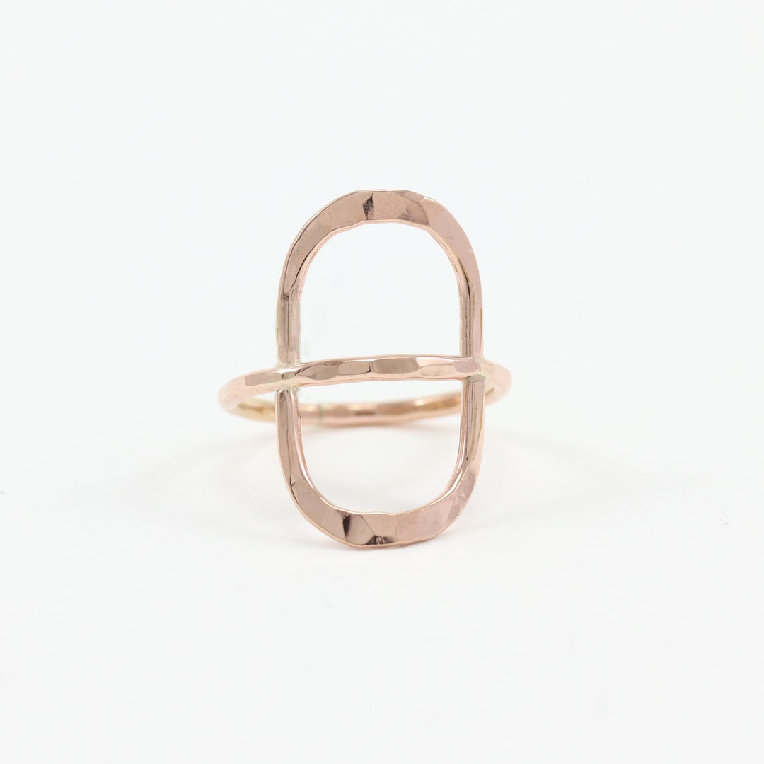 Sterling Silver Double Arch Ring - Sterling Silver Stacking Ring - Rose ...