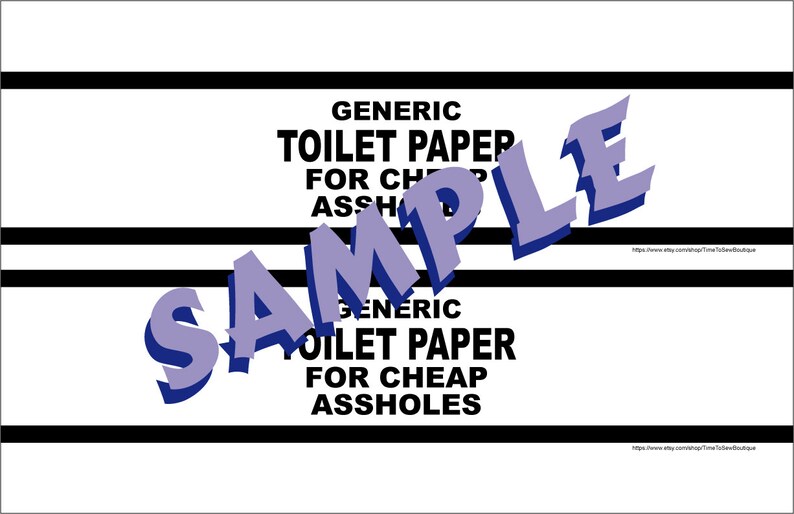 Generic Toilet Paper for Cheap People Wrapper PDF Download - Etsy