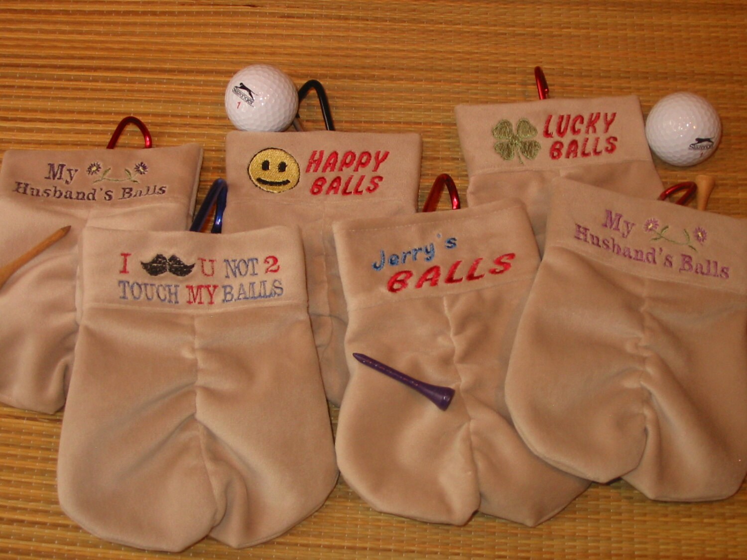 Happy Balls Golf Ball Sacks Free Shipping | Etsy