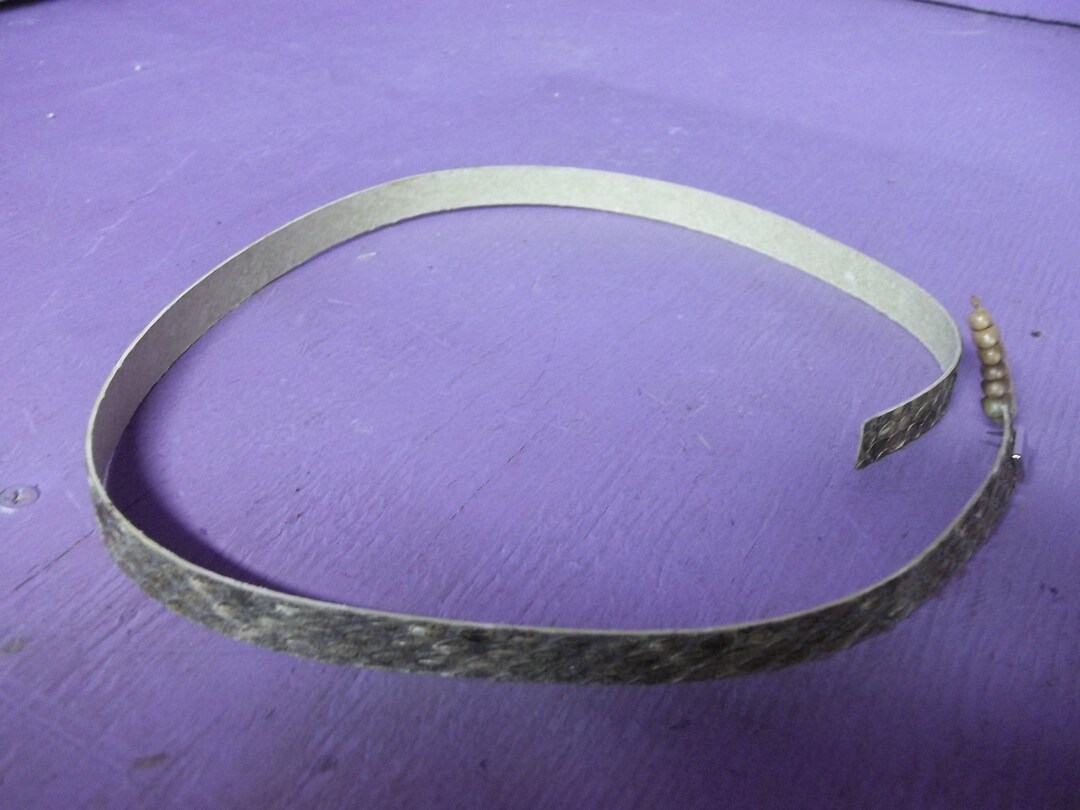 1 Real Rattle Snake Hat Band Animal Reptile Tanned Taxidermy Part Piece ...