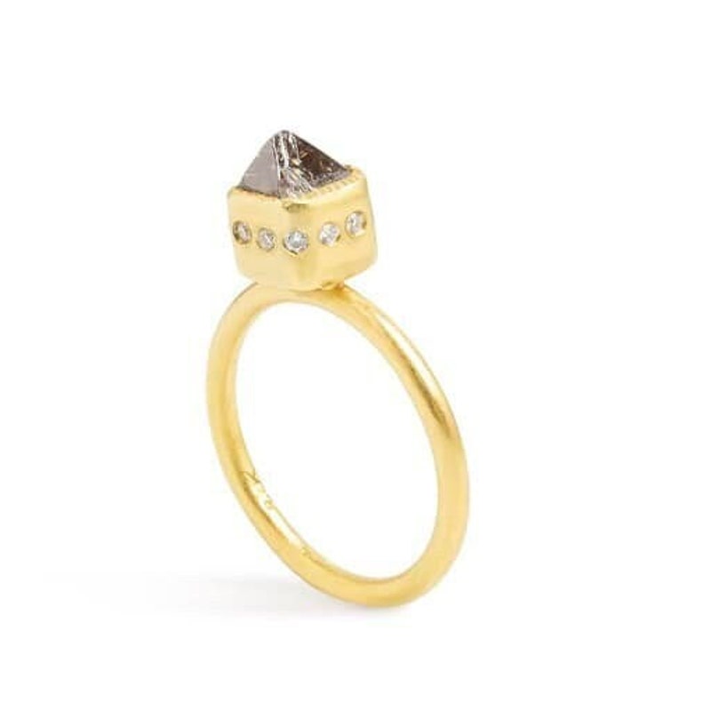 Small Diamond Ring - Etsy