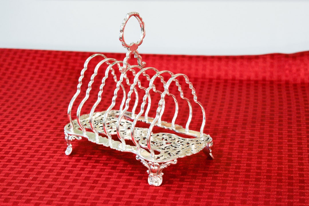 Antique Elkington Silver Plate Toast Rack - 1879 English Silver Plate ...