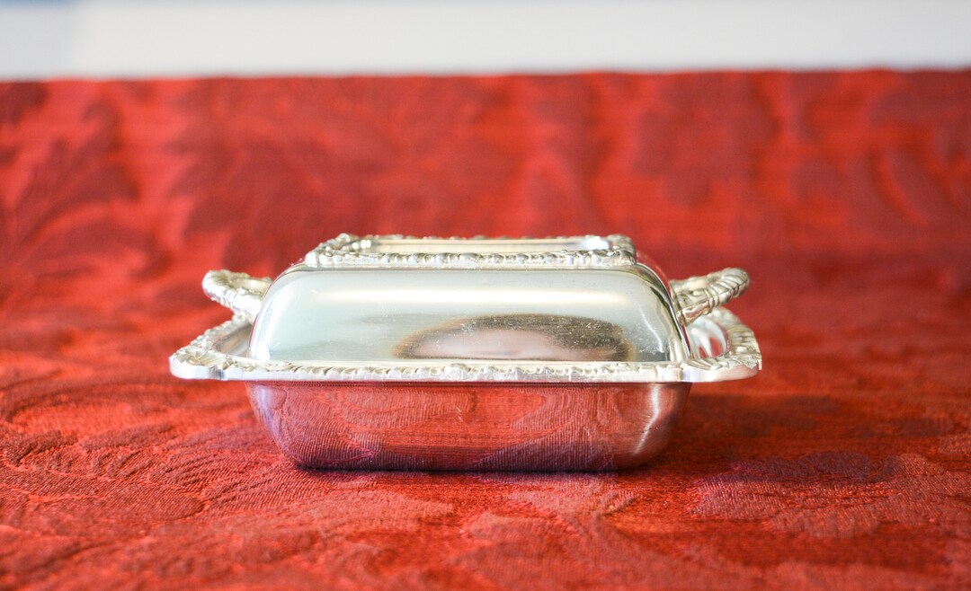 Silver Plate Butter Dish Mini Silver Plate Covered Dish - Etsy