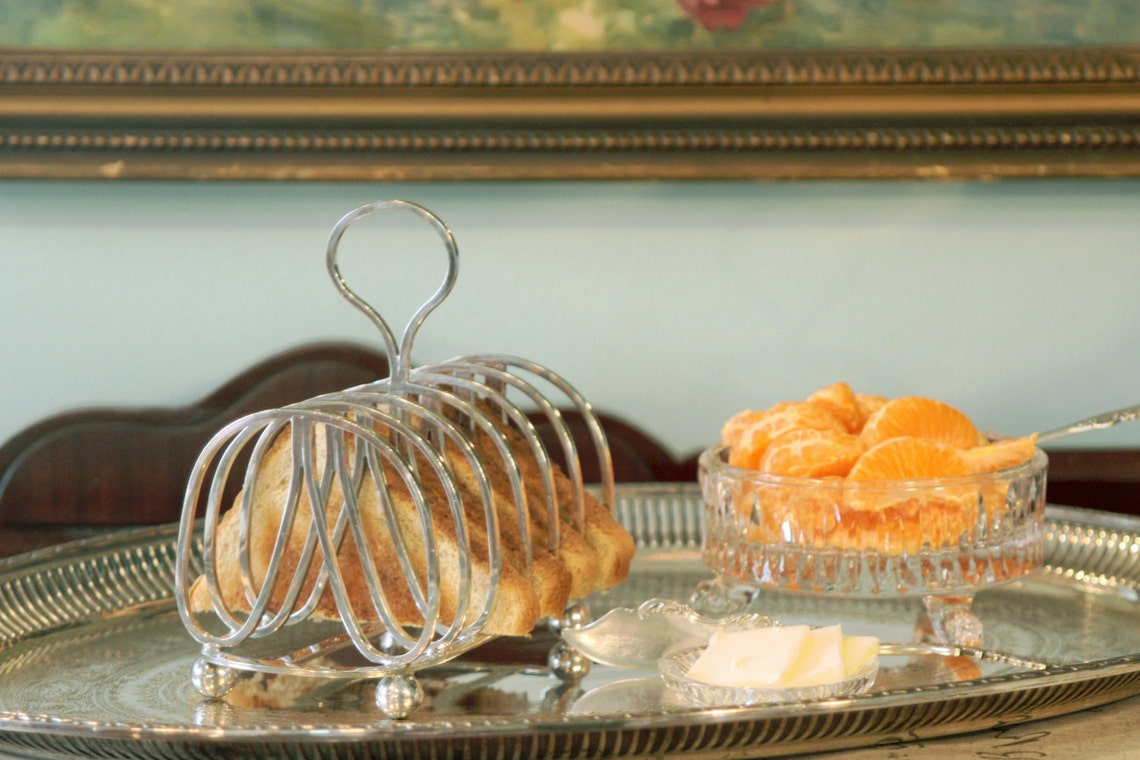 Antique English Silver Plate Toast Rack Victorian 6 Slice | Etsy