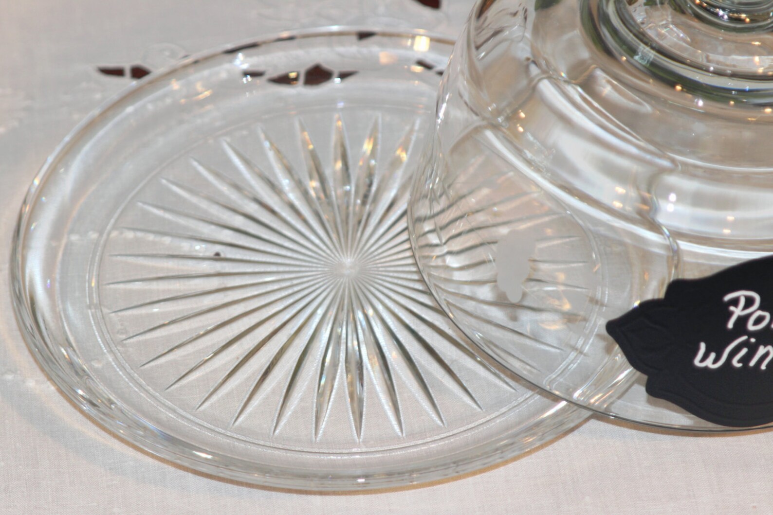 Princess House Crystal - Cheese Dome - Heritage Collection - Crystal ...