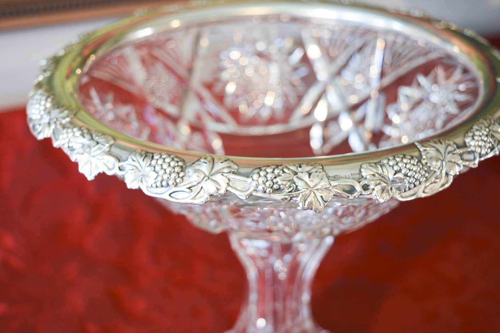 Antique Wilcox Sterling Silver Rim Compote American | Etsy