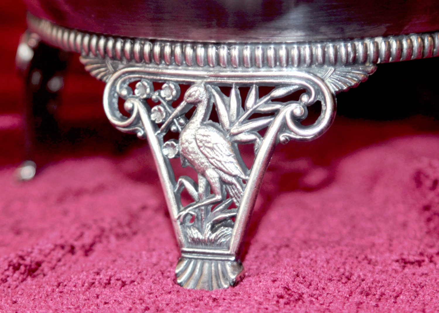 James W Tufts Quadruple Plate - Victorian Brides Basket - Square Shape ...