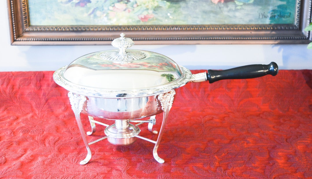 Silver Plate Chafing Dish Silver Warming Dish Spirit - Etsy