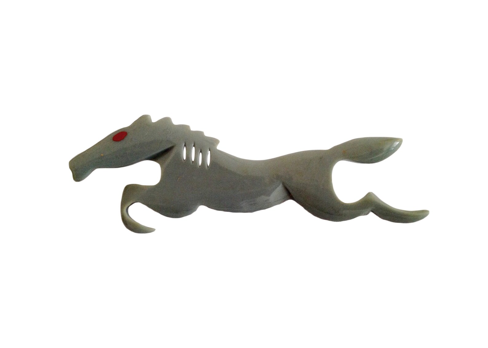 Early Plastic Stylised Horse Brooch, Vintage Art Deco Running Horse ...