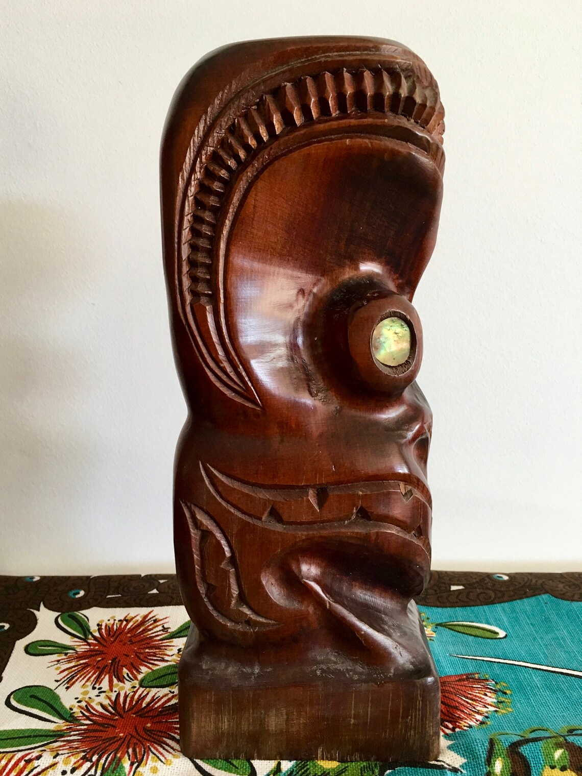 Maori Wooden Carving A Rangatira Souvenir Rotorua New - Etsy Australia
