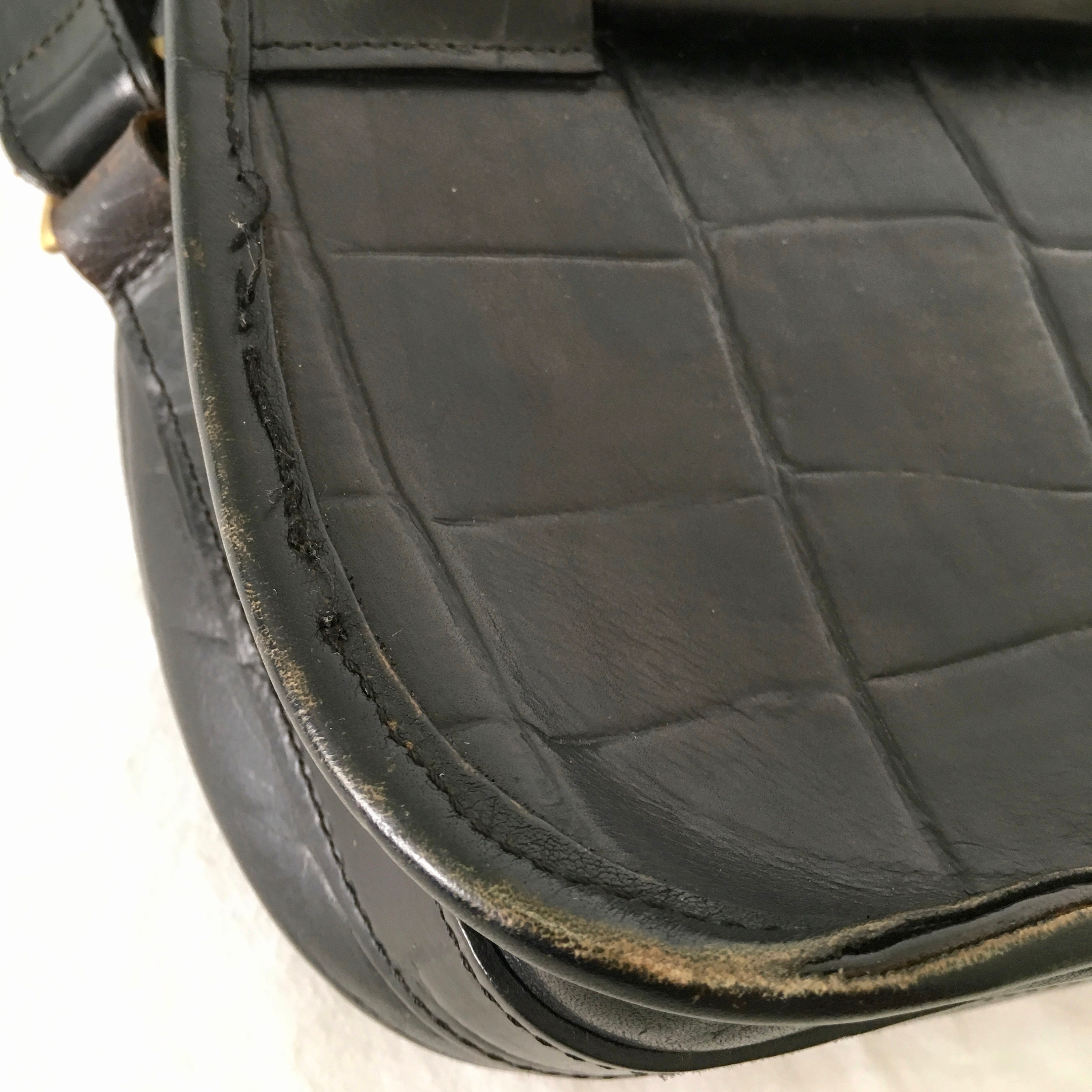 1980s Hobbs Black Leather Saddle Bag Shoulder Bag Vintage - Etsy Australia